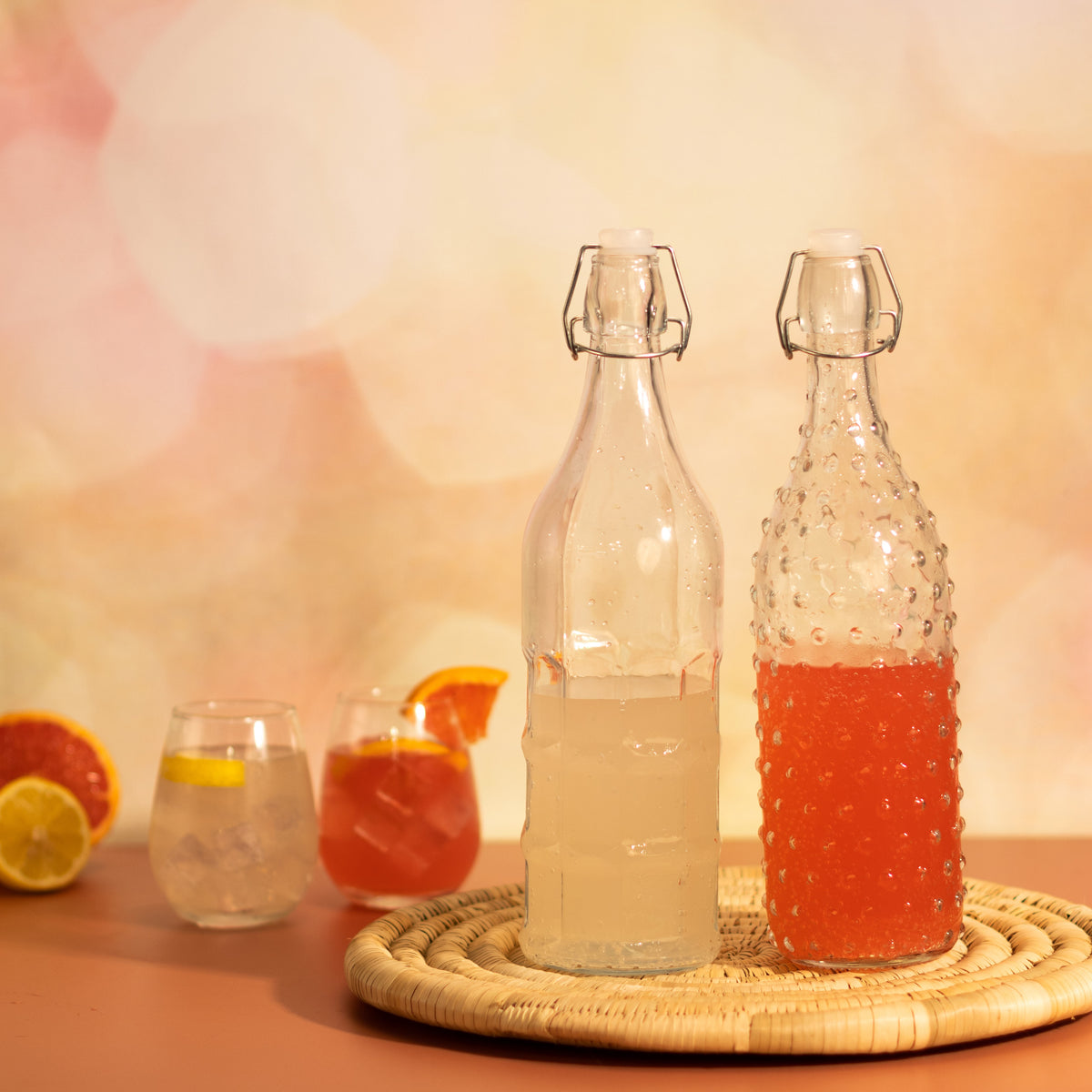 Hobnail Bottle 1000ml 1L With Cliptop Lid The Consol Shop Woodmead hobnail-bottle-1000ml-1l-with-cliptop-lid-the-consol-shop-woodmead