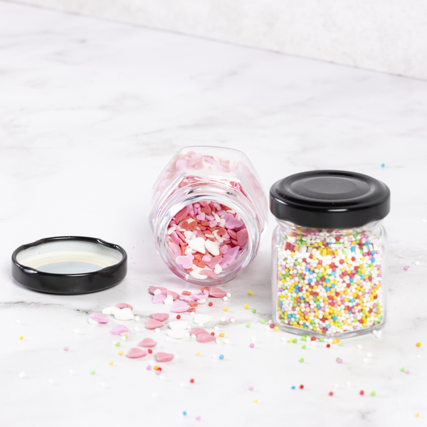 Consol Glass Cosmetic Jar Amber with Black Lid 50ml — The Consol Shop ...