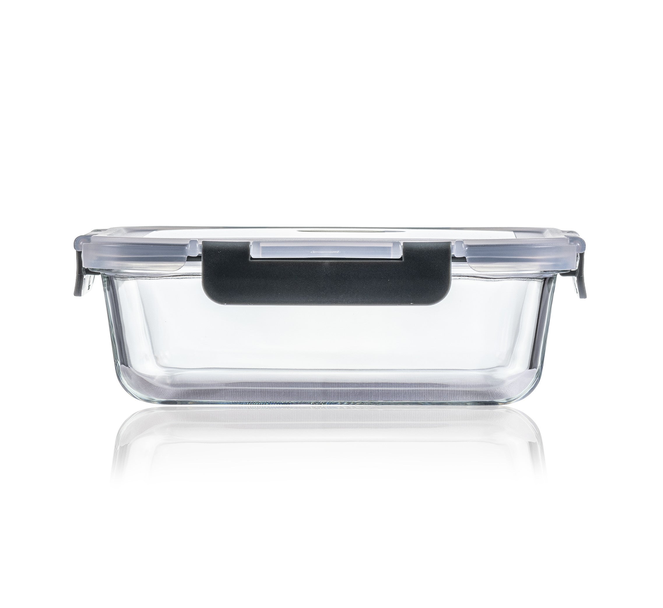 Consol Glass Madrid Rectangular Storage Container 1000ml (1L) With Cli ...
