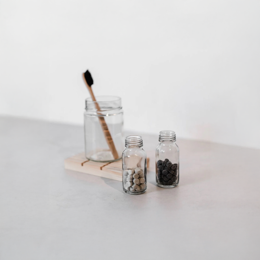 Consol Glass Cosmetic Jar Amber with Black Lid 50ml — The Consol Shop ...