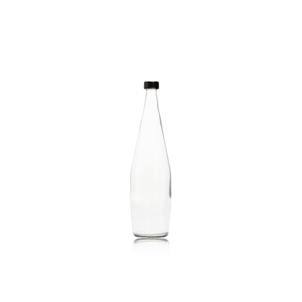 Consol Glass Water Bottle 750ml with Black Lid — The Consol Shop Woodmead