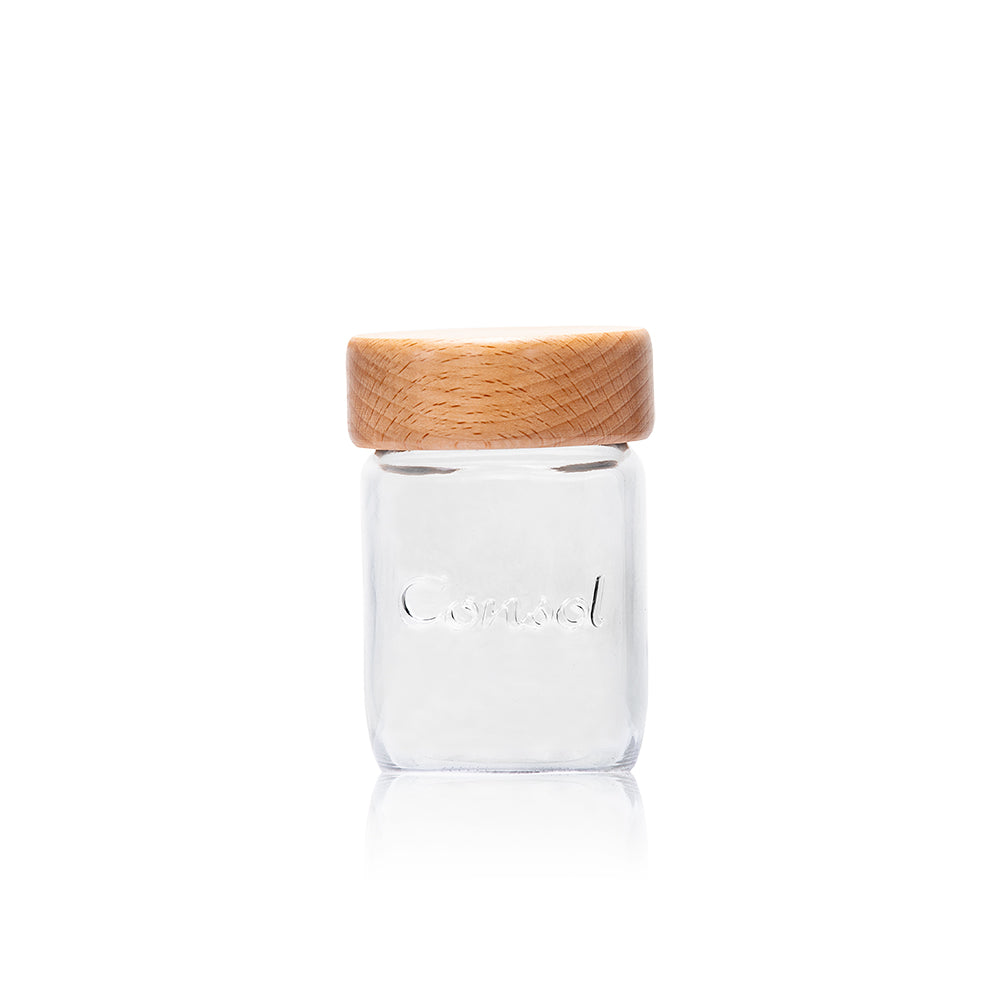 Consol Glass Preserve Jar 250ml with Light Wooden Lid — The Consol Shop ...