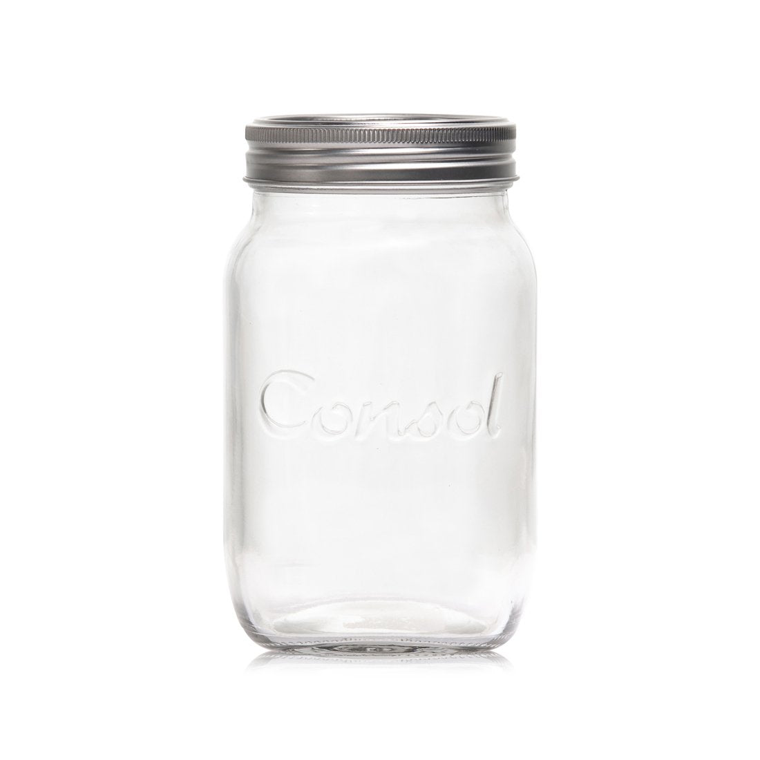 Consol Glass Preserve Jar 1000ml (1L) with Ring & Dome (12 Carton Pack ...