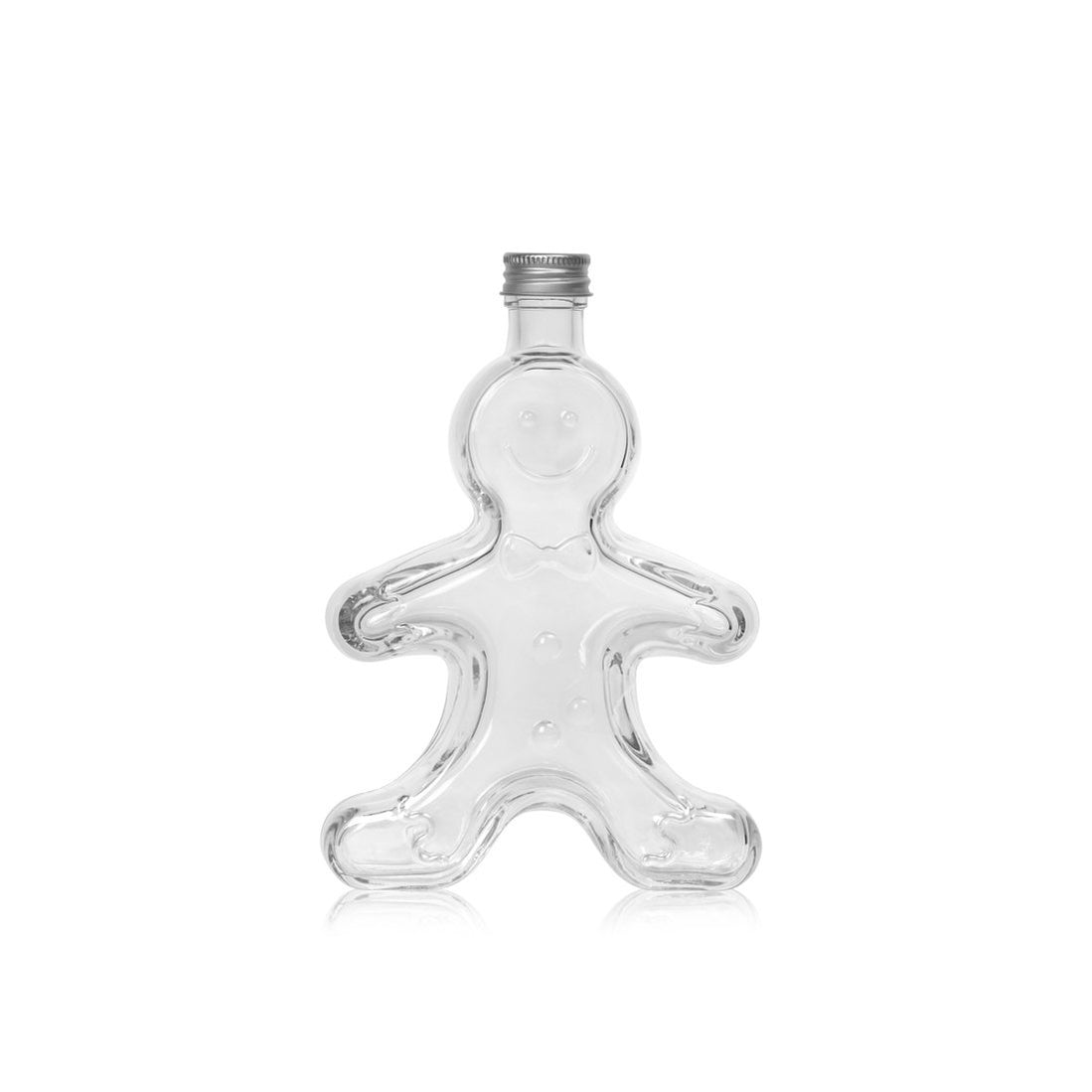 Gingerbread man Glass Bottle 250ml with 24mm Aluminium lid — The Consol ...