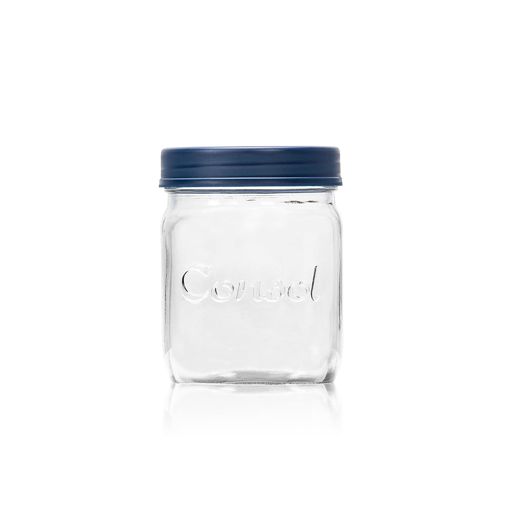 Consol Glass Preserve Jar 500ml with Coloured Lid – The Consol Shop ...
