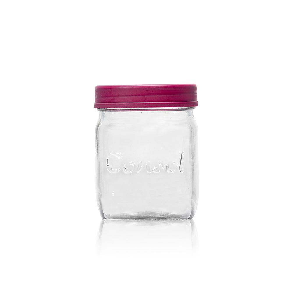 Consol Glass Preserve Jar 500ml with Coloured Lid – The Consol Shop ...